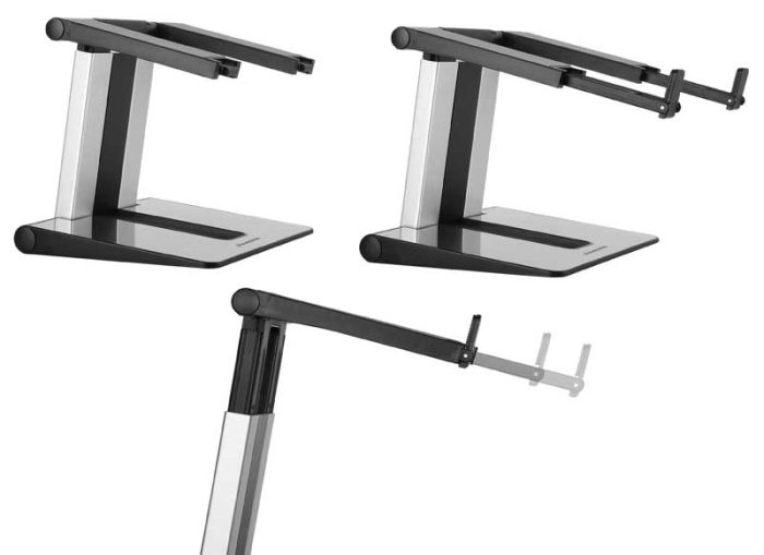 Diamond Laptop Stand and Riser elevates screen to eye-level